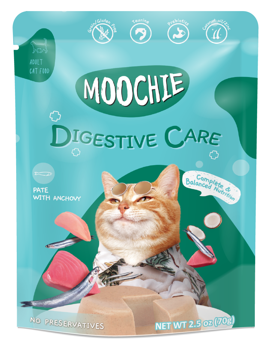 DIGESTIVE CARE – MOOCHIE WITH ANCHOVY 70GR – Gatuario
