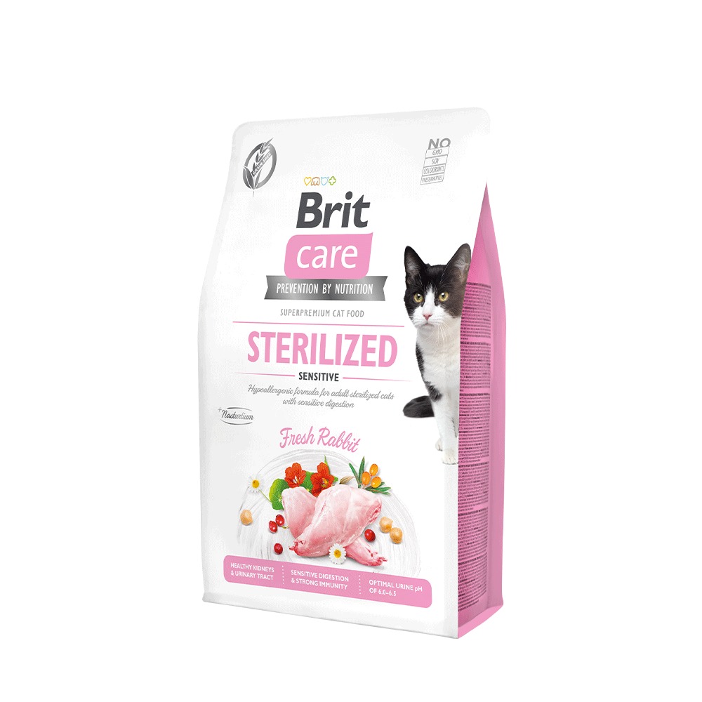 BRIT CARE CAT GRAIN-FREE STERILIZED SENSITIVE 2KG – Gatuario